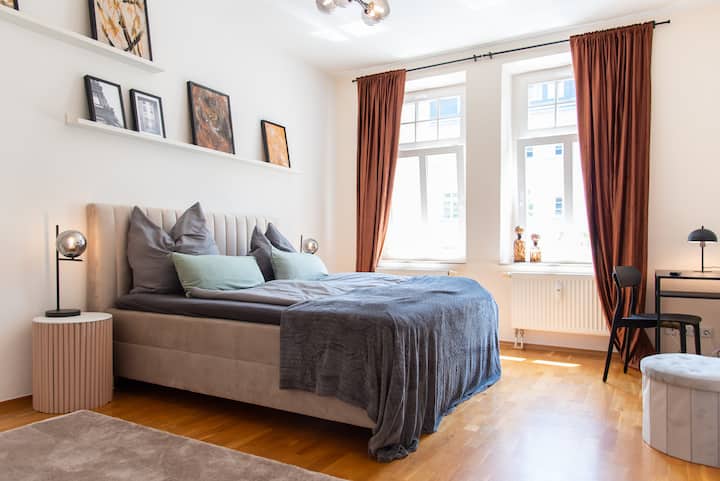 ☆ Kaßberg - Studio ☆ Mit Balkon + Wifi + Netflix - Chemnitz