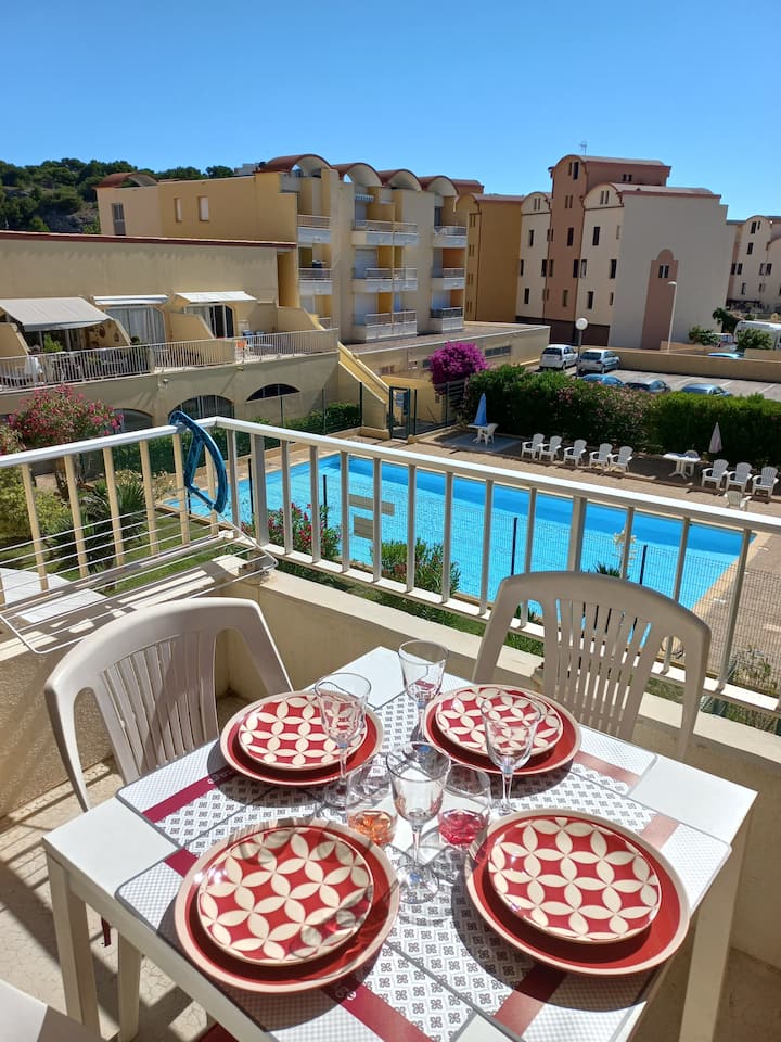 Bel Appartement Dans Residence,piscine Et Parking - Gruissan