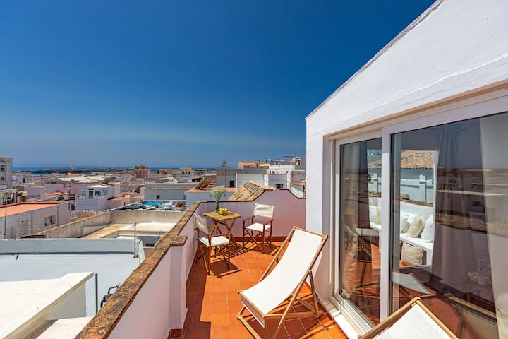 Casa Pepita - Old Town Terrace, Incredible Views - Tarifa