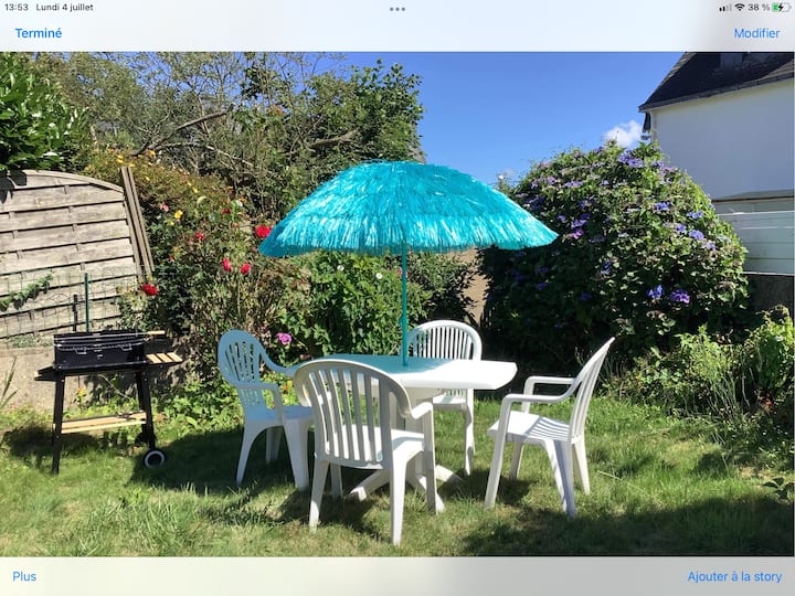 Maison Au Calme 80m2, 
2 Chambres Commerces à Pied - Quimperlé