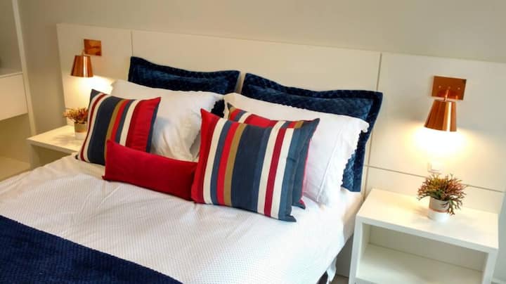 Apto 104, Bolshoi, Unimed, Top, 4p, Wifi, Estac. - Joinville, Brasil