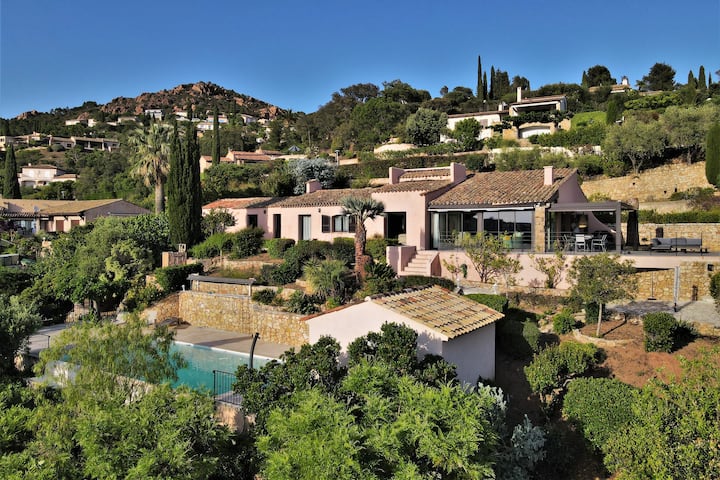 Somptueuse Villa Vue Mer & Estérel Avec Piscine - Agay