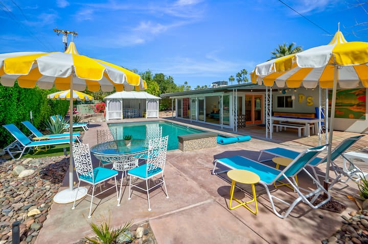 *Sale* Cool Retro Vibes - Cabana/hot Tub/pool - Palm Springs, CA