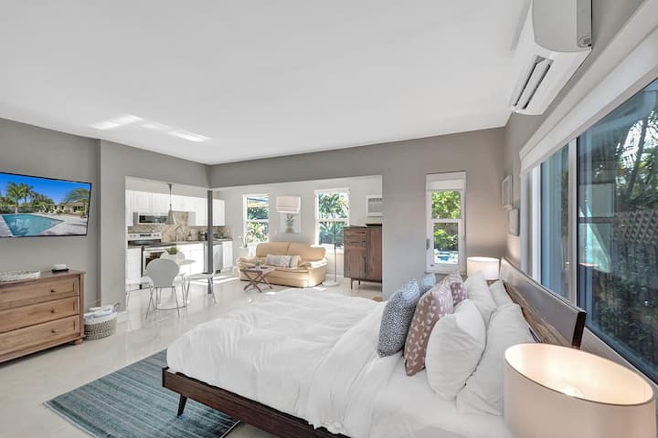 Sunny&bright Poolside Studio W/bbq Close To Beach - Fort Lauderdale