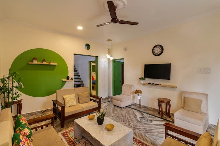 3bhk Home 5 Min To Anjuna & 6 Min To Vagator Beach - Goa