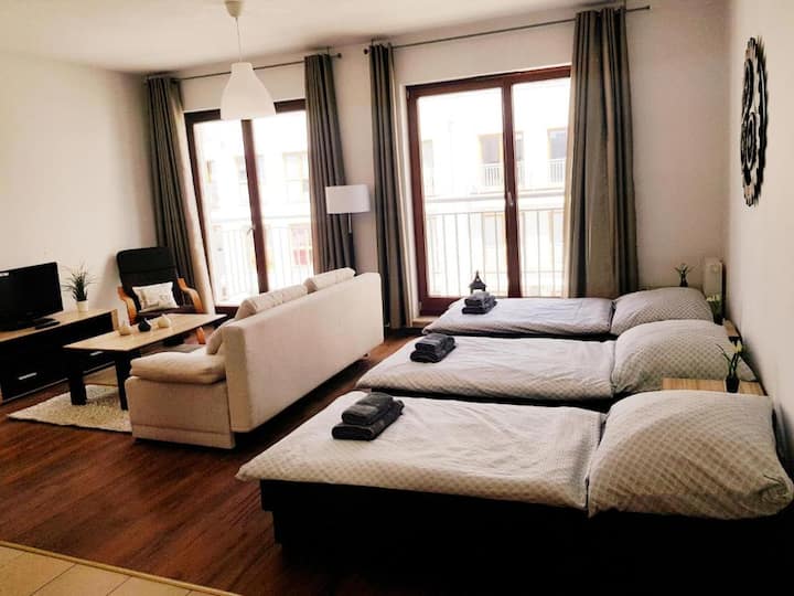 Apt With 6 Single Beds - Świnoujście