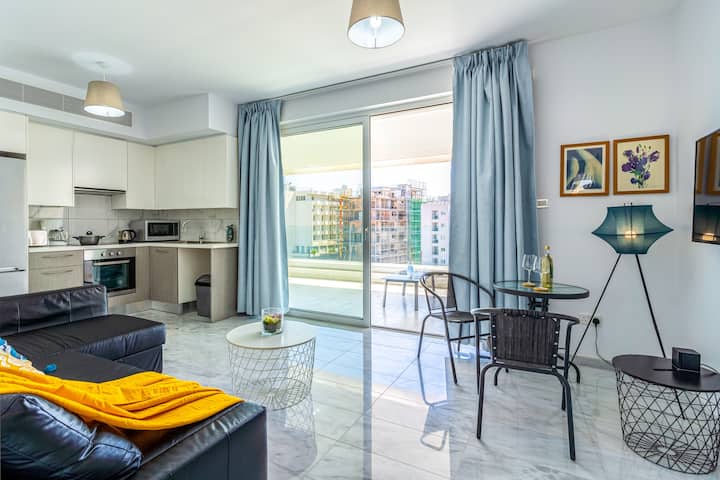 Oyster 1-bedroom Apartment In Larnaca W/ Pool - Larnaca