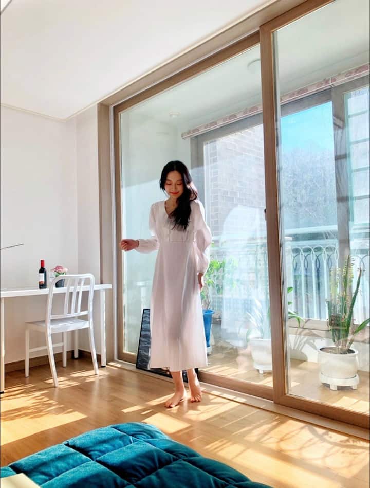품격공간/다양한명소/3개 전철역+30초 버스/넓은공간/개인욕실/아가침대 - Seul