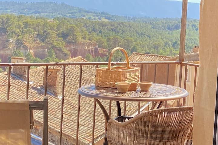 Superbe Appartement : Un Balcon Sur Les Ocres - Roussillon