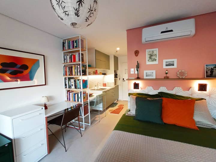 Studio Com Conforto E Arte Na Vila Mariana, Sp - São Paulo