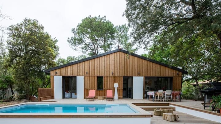 Villa Masaflo Piscine Chauffée Proche Océan/lac - Carcans