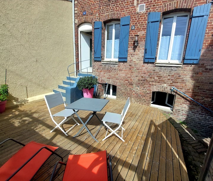 Le Floral Studio Avec Terrasse De 1 à 3 Personnes - Dieppe
