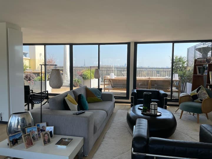 Appartement 4 Pers - Terrasse & Vue Panoramique - Saint-Cloud