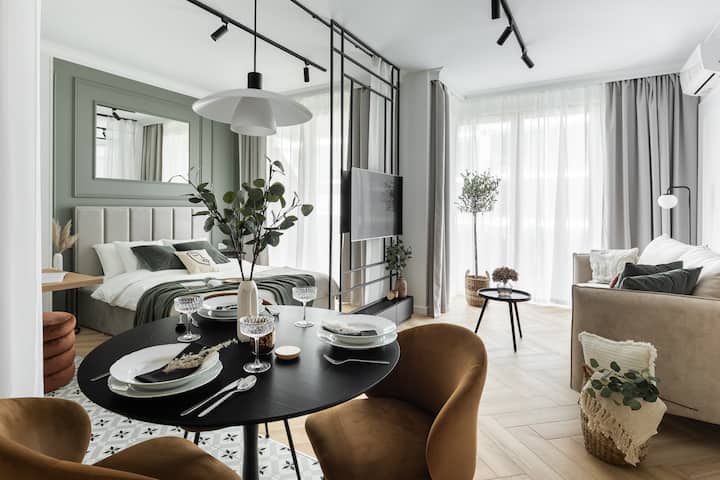 #2 Olive | City Center | Free Garage - Cracovia