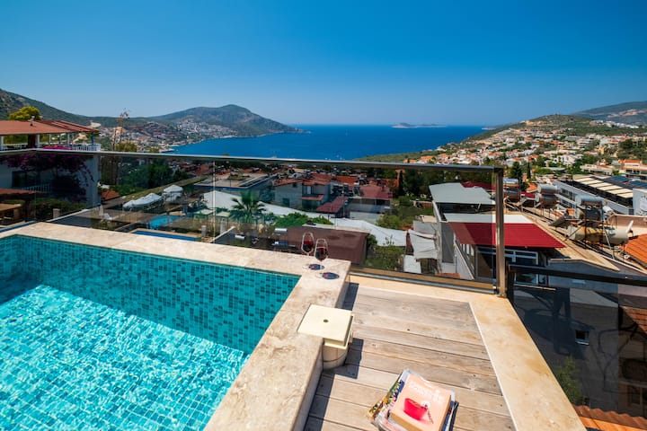 Kalkanın Merkezinde Havuzlu2kişilik Mandalina Aprt - Kalkan