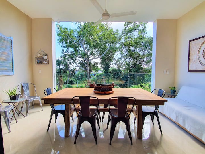 Golf Course & Pool View Condo At Puerto Aventuras - Puerto Aventuras