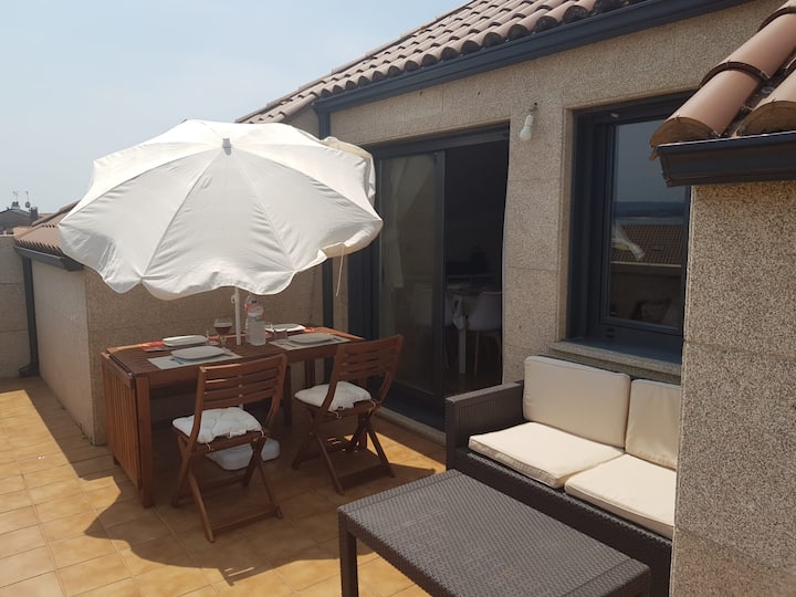 ÁTico Amplia Terraza Y Vistas En A Illa De Arousa - El Grove