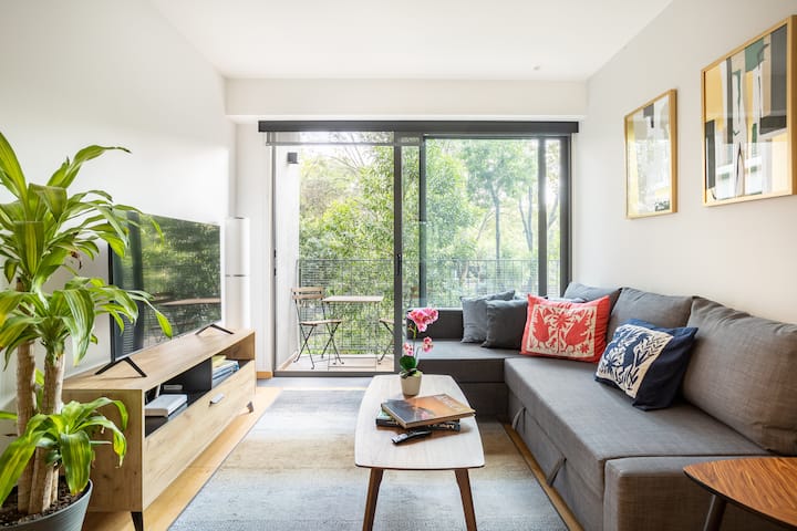 Depa Taman Condesa + Balcón + 1 Parking + Factura - Mexico City