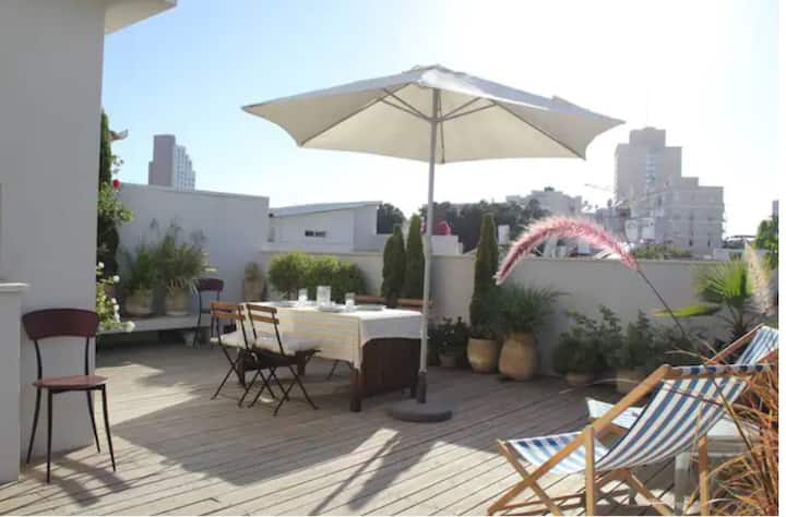 ->Rooftop Heaven By Frishman Beach. Sunny 1 Bdm - Tel Aviv-Yafo
