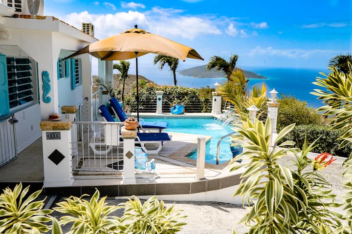 Spacious Villa W/ Pool, Balcony, Vast Ocean Views - Saint Thomas