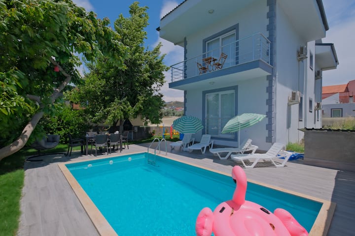 Elif-1 Plaja 4dk Mesafede öZel Havuzlu Villa - Fethiye