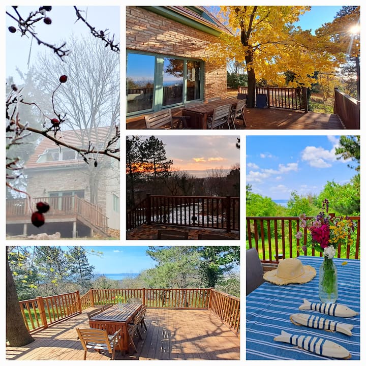 Enna's Cheerful Balaton Cottage With Lake View - Ungarn