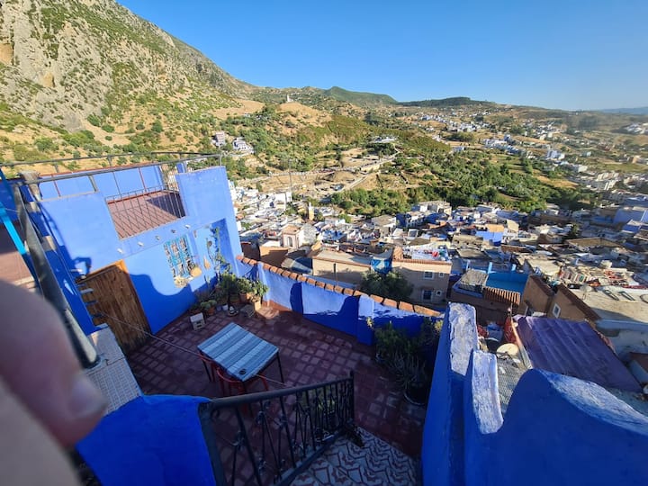 Dar Bildia ^^ Maison Chaleureuse Avec Une Terrasse - Chefchaouen