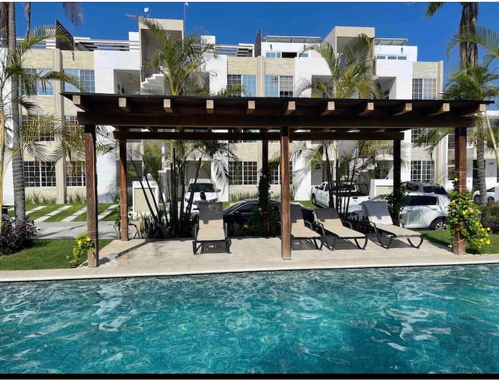 Best Relax Apartment In Town + Pool + 65” Hdtv - Manzanillo