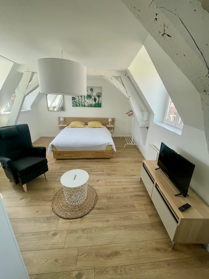 Grand Studio Neuf Et Design En Coeur De Ville - Douai