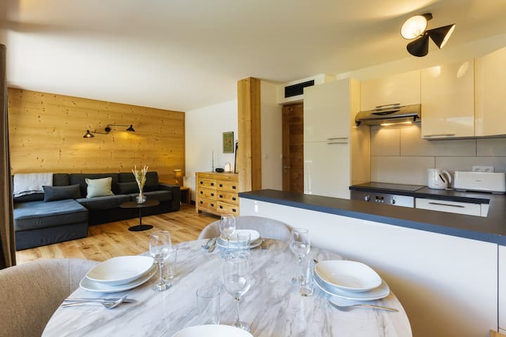 Modern 4pax Pied Piste | Centre | Balcon | Parking - Chamonix