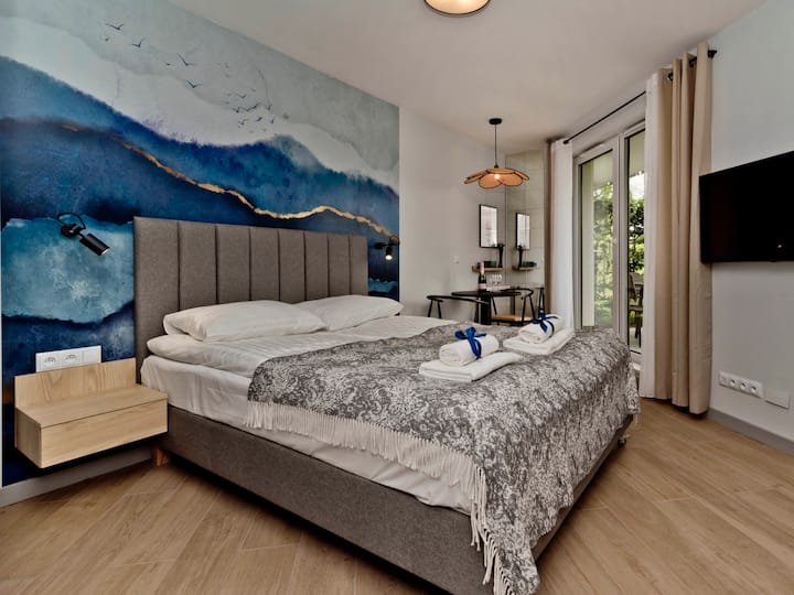 Blueapartpl Kameralne Studio Z Ogrodem D12 - Władysławowo