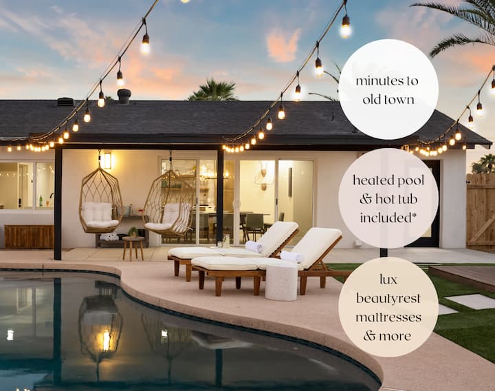 The Hayden | Lux Heated Pool/spa Mins To Old Town - Scottsdale, AZ