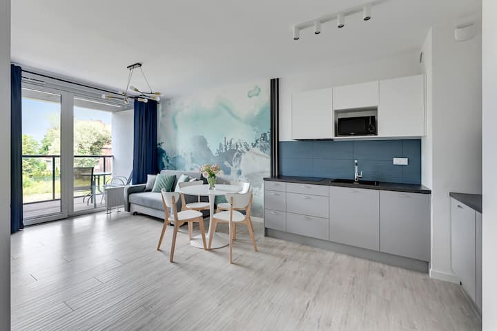 Modern One Bedroom With Common Terrace - Gdansk