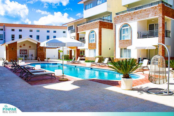 Central & Modern/pool View/close To Beach/2br-2bt - Punta Cana