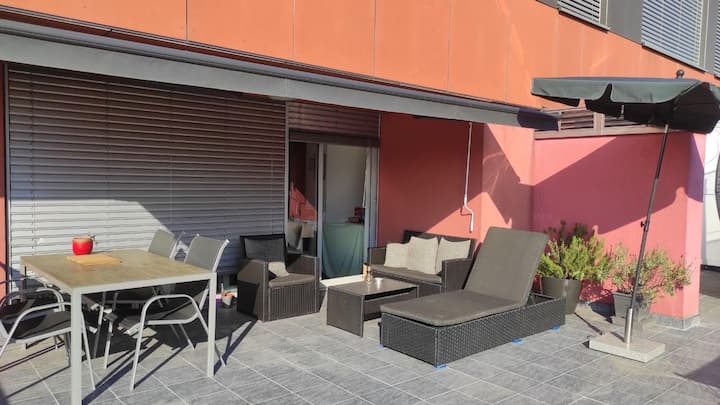 New Apt. 100m2 Terrace,free Parking, Ac,near Aleja - Lubiana