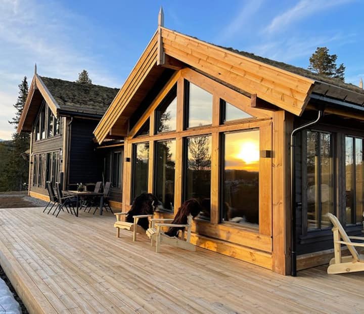 Norefjell - Ny Og Stor Hytte Med Panoramautsikt - Norway