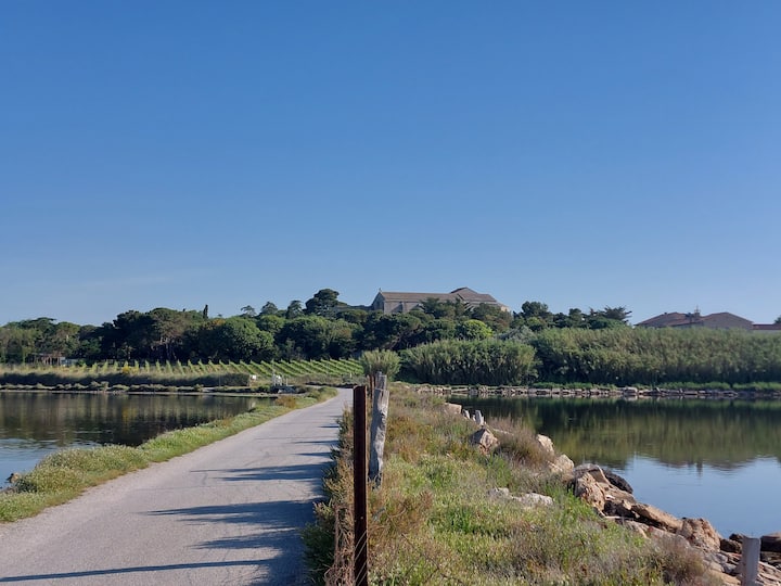 Suite Climatisée Proche Plage Dans Grande Maison - Villeneuve-lès-Maguelone