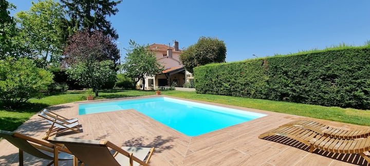 8ch - Splendide Villa +Studio 40m2 - 15min De Lyon - Lyon