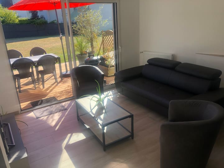 Appartement B T3 Rdc Avec Terrasse Proche Plages - Fouesnant