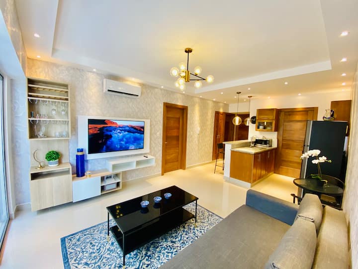 Wonderful 1br Apt - King Bed - Gym - Downtown - Santo Domingo