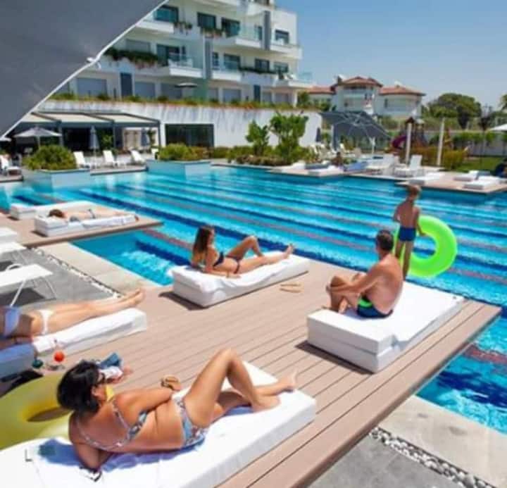 Q-spa Resort 1+1 Ki̇ralik Dai̇re - Side