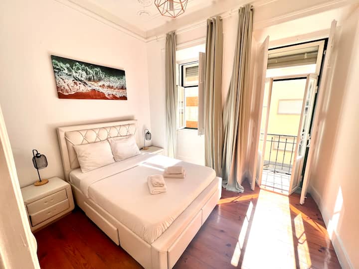 22-1st | Calm And Cozy 2bedroom Apartment In Graca - Lisboa