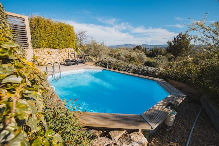 Gîte 3* Avec Piscine En Provence - Rustrel