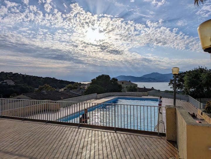 Cosy T2 Clim Terrasse Piscine(s) - Porticcio