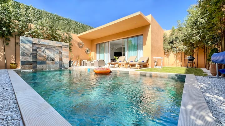 Villa Balzac Marrakech Avec Piscine Chauffée - モロッコ