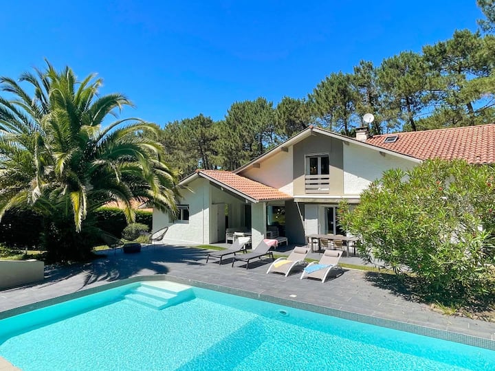 Villa 4* 5min Lac Hossegor-clim-piscine-baby-calme - Soorts-Hossegor