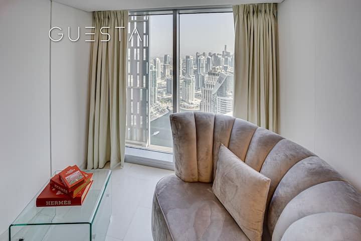 3 Bdr Full Marina View In Cayan Tower, Marina/walk - Dubai Marina