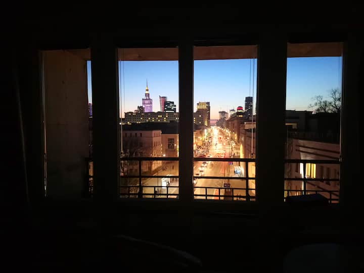 Studio With A Balcony - Unique View - City Center - Warsaw