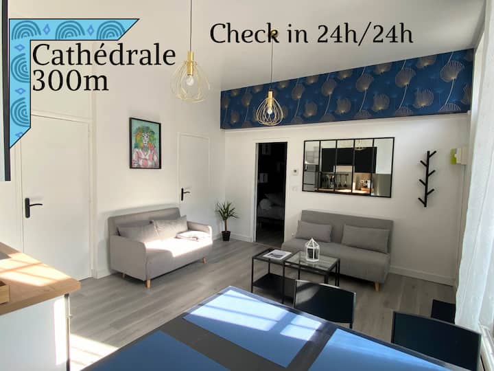Blue Cosy, Appartement Rénové Au Cœur De Louviers - Louviers