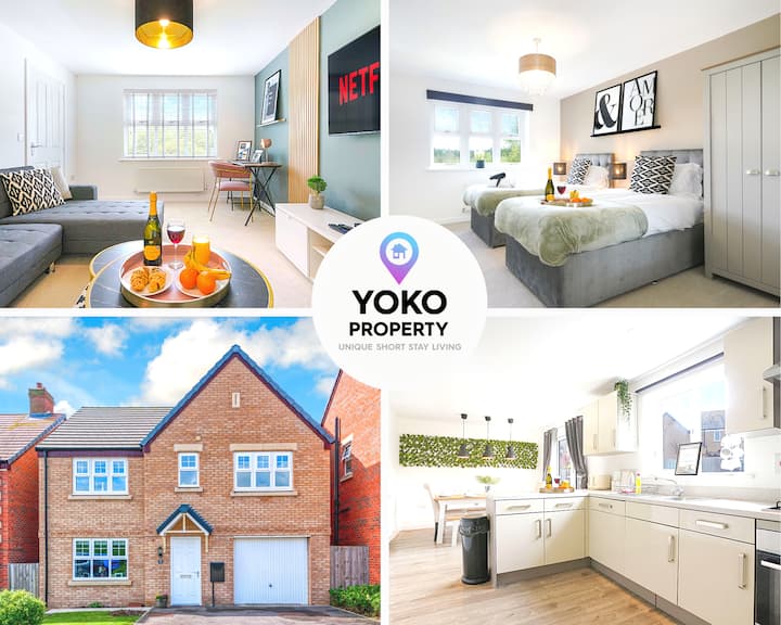 Detached House • Free Parking • Fastwifi • Smarttv - Northampton, UK